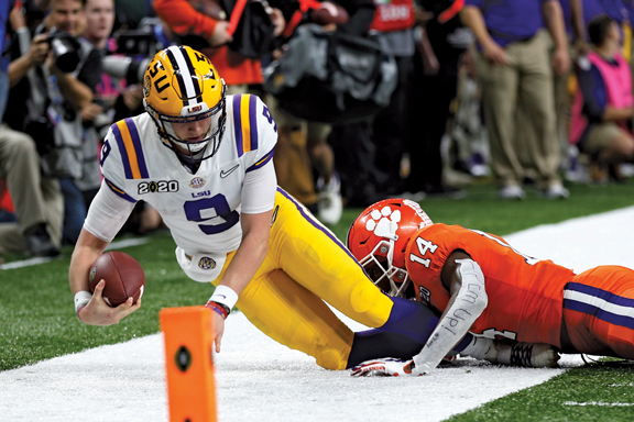Joe Burrow, LSU football team cap 15-0 season with 42-25 national ...